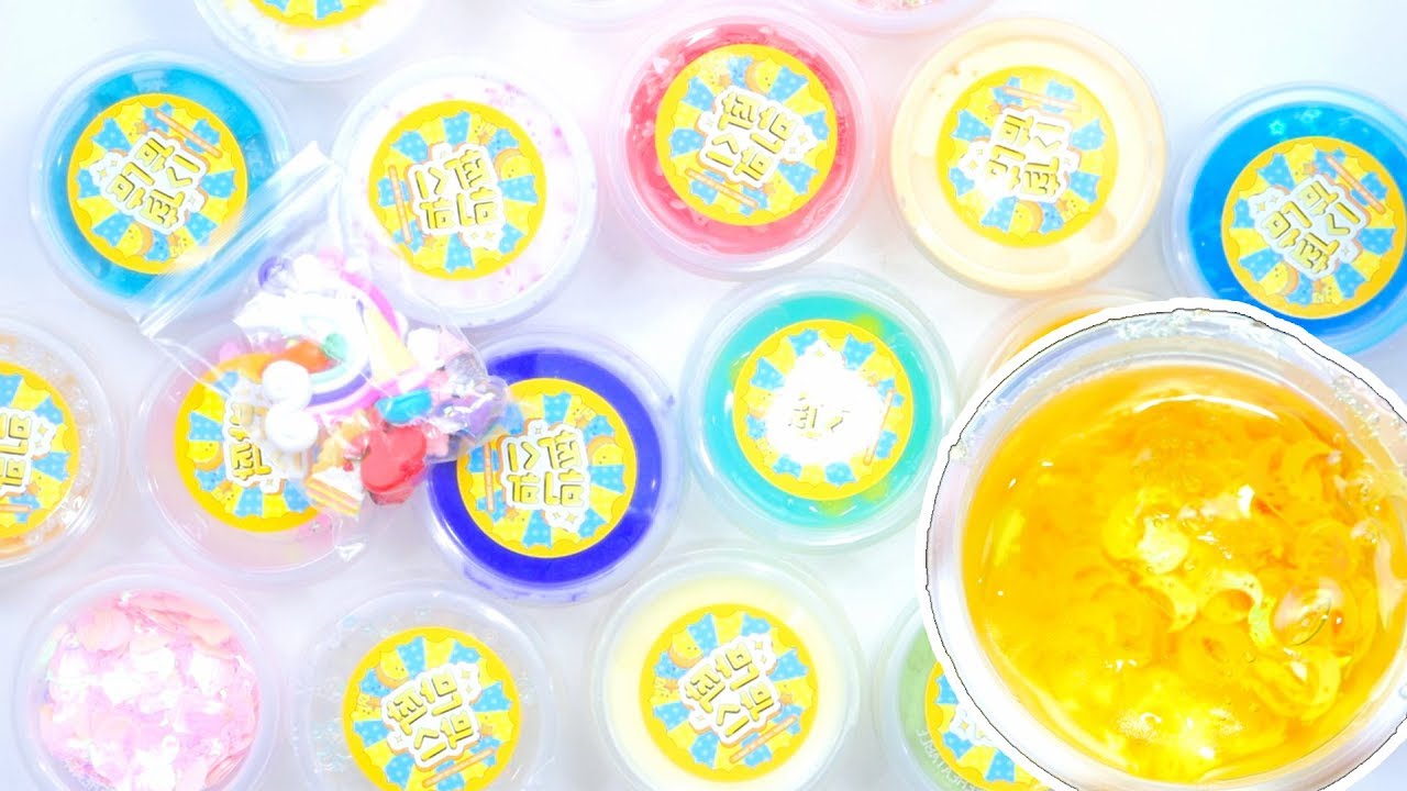 【ASMR】반짝박스 해피슬라임 Korean Slime Shop Review 韓国スライマーさんの激安スライムセット【音フェチ ...