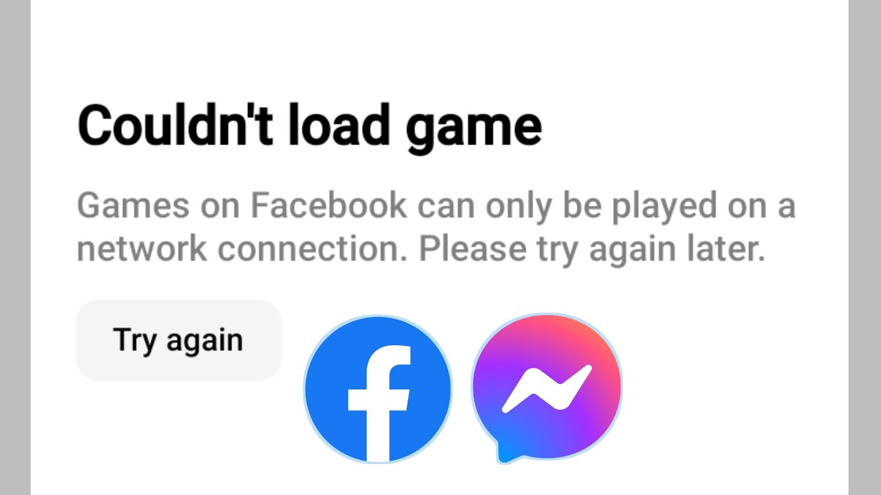 Fix Couldn’t Load Game Facebook Messenger Problem | Facebook Messenger ...