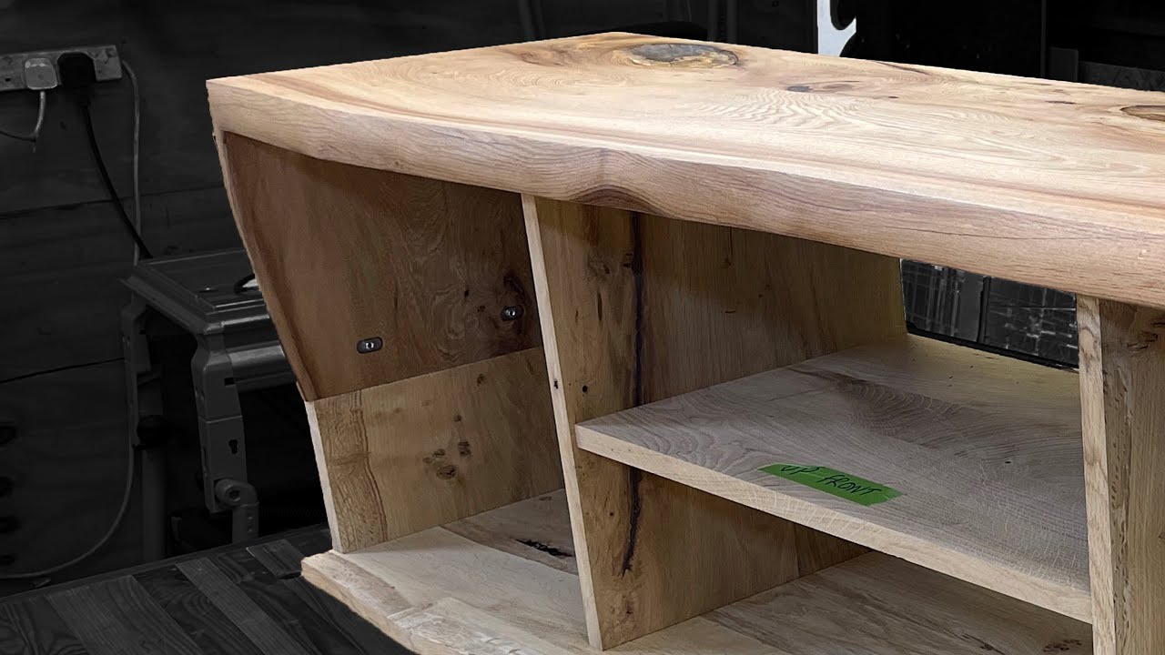 DIY TV Stand / TV Console build - Part 2. - YouTube