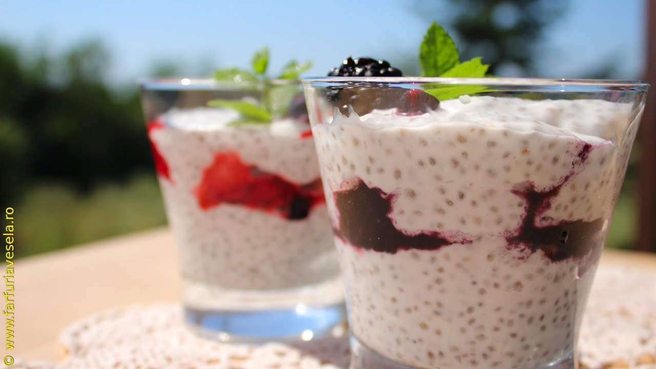 Desert fara coacere cu lapte de cocos si chia | Farfuria vesela - YouTube
