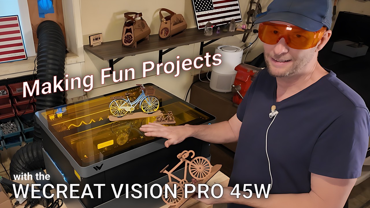 Making Fun Projects with the WeCreat Vision 45w Pro Laser Engraver ...