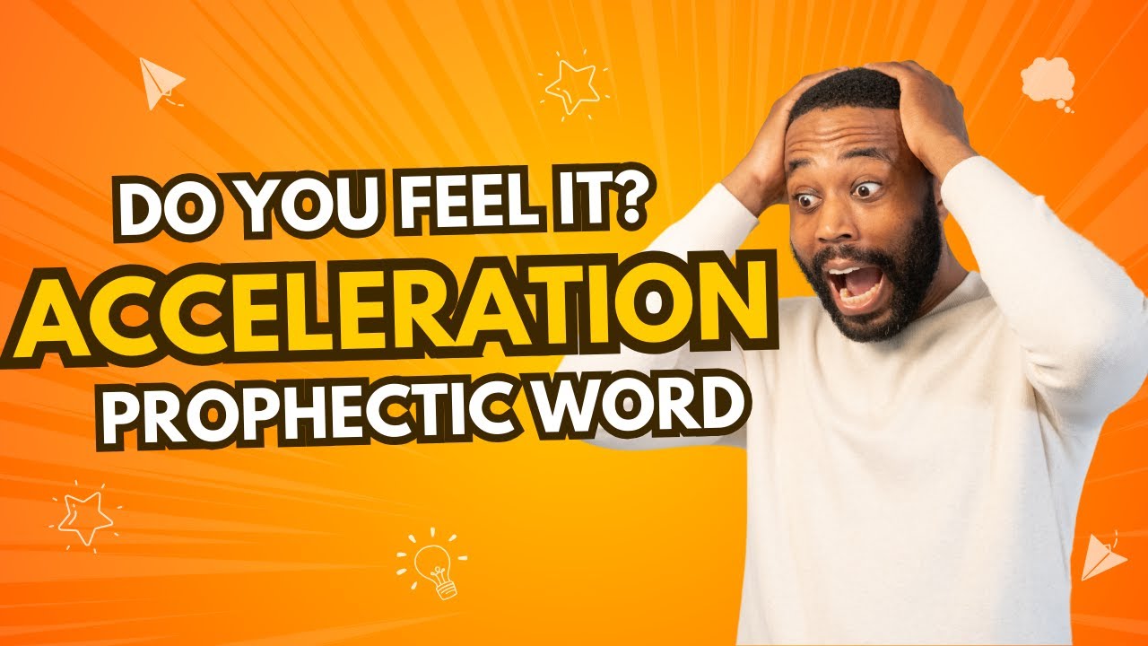 This is an ACCELERATION of destiny. Acceleration of divine order ...