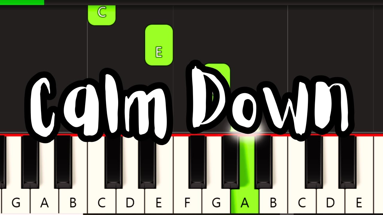 Rema, Selena Gomez - Calm Down | Very Easy Piano Tutorial - YouTube