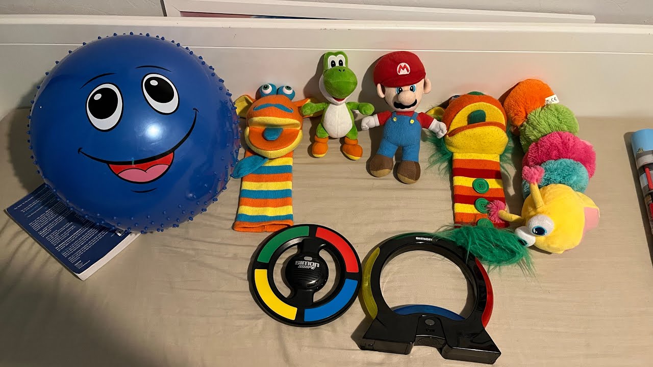 SMB: Scaring Candy, Buttons, Mario, Yoshi, Mango & Blue Ball with Simon ...