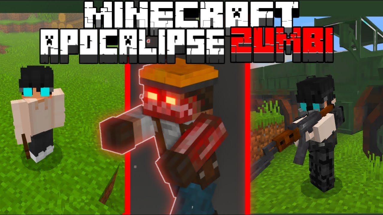 SOBREVIVENDO NO APOCALIPSE ZUMBI MINECRAFT [ADDON] EP:1 - YouTube