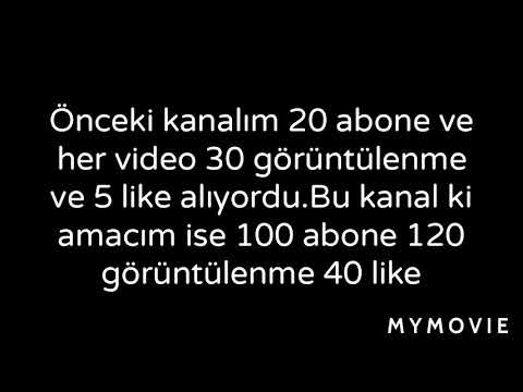 kanalın ilk videosu ve hikayem