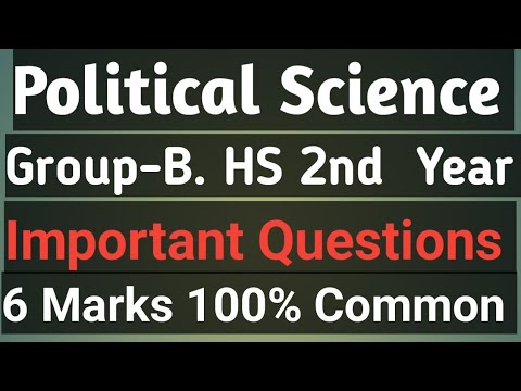 HS 2nd Year//Political Science. 100% Common Questions Very Very ...