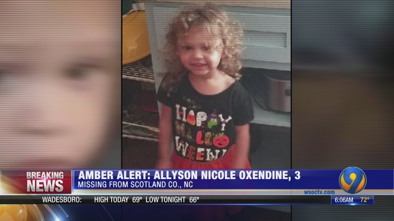 AMBER ALERT: 3-year-old girl vanishes in Scotland County - YouTube