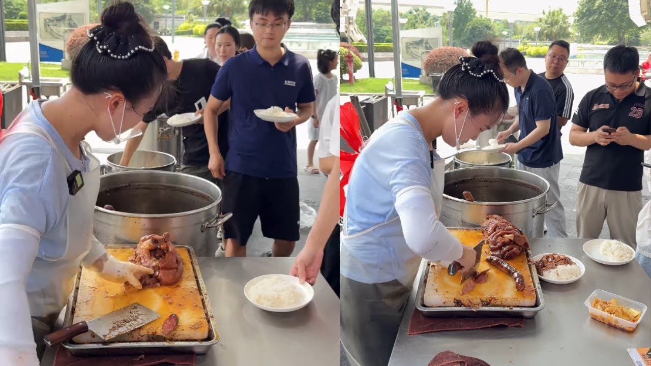 Street Food Pork Knuckle Rice - YouTube