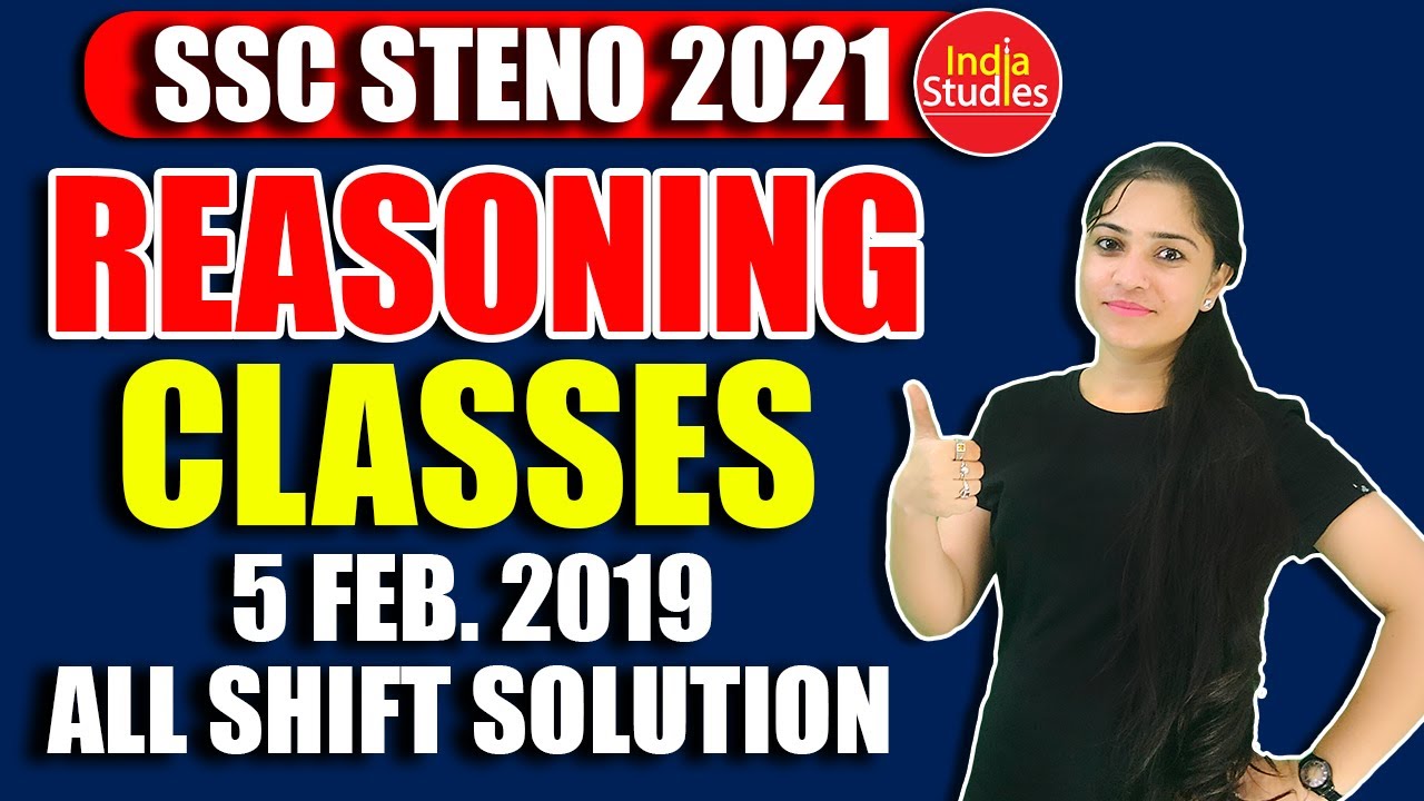 SSC Steno Reasoning Class - YouTube