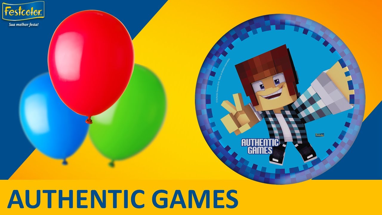 Decoração de festa AUTHENTIC GAMES - YouTube