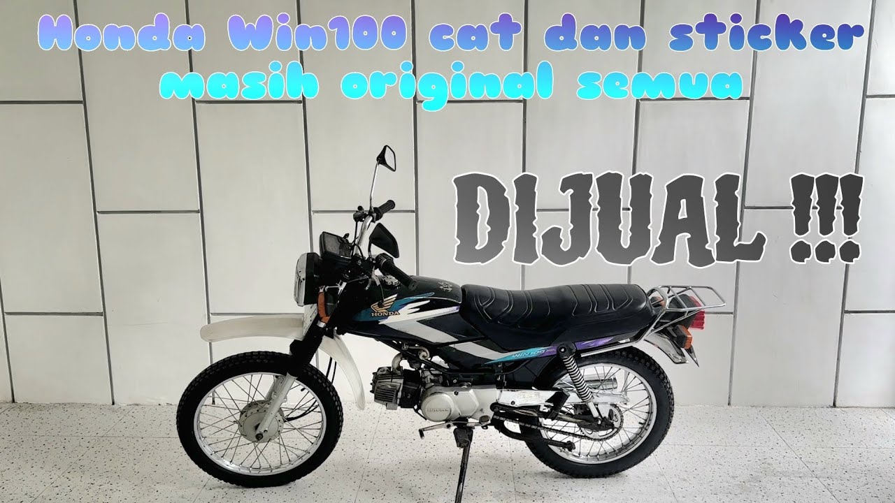 DIJUAL !! Review Honda WIN 100 tahun 1997. Unit sangat istimewa cat dan ...