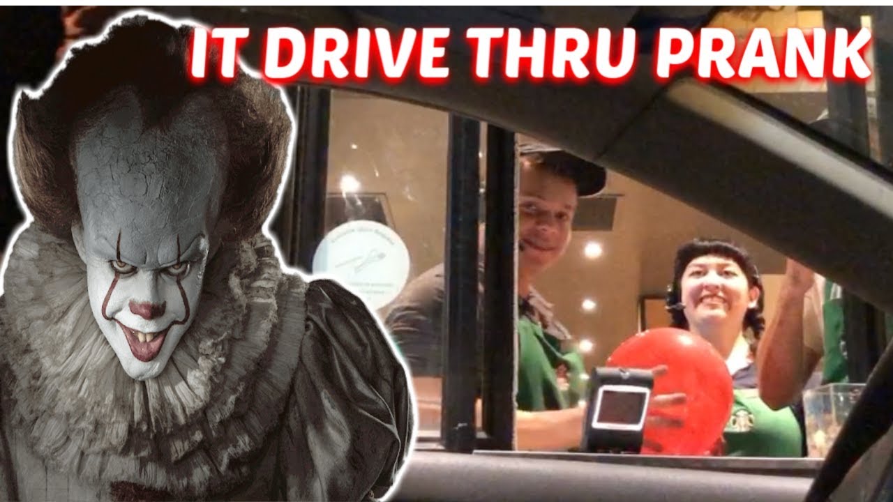 IT PENNYWISE CLOWN Drive Thru Prank - YouTube