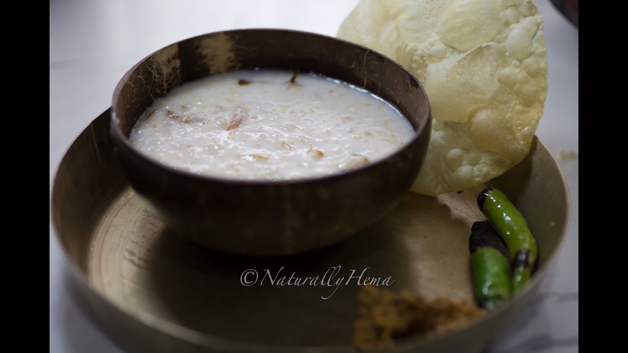Godhumbu Kanji Wheat Gruel | Broken wheat porridge | Nurukku gothambu kanji recipe - YouTube