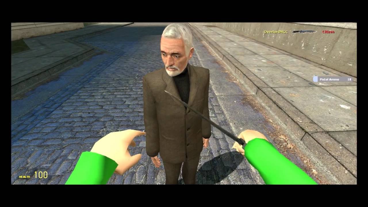 Gmod: Chara kills Citizens and Breen... - YouTube