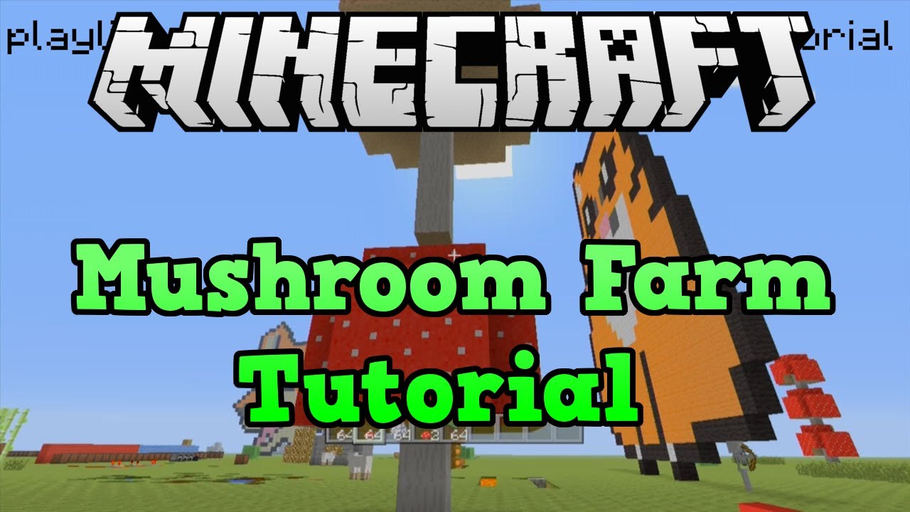 Minecraft PS3 + PS4 - Mushroom Farm Tutorial (Farming tutorial 9/10 ...