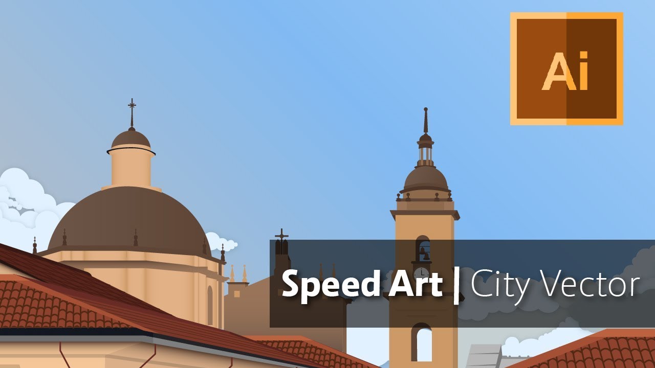 Speed Art | City Vector - YouTube