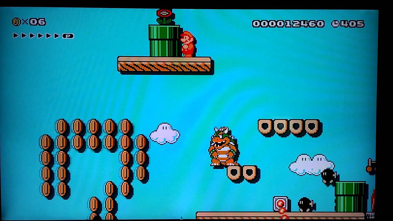 Mario maker!!! Baby gender reveal!!! - YouTube