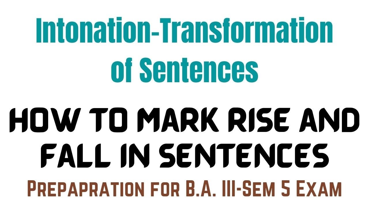 How to mark Rise and Fall-Stress-Intonation-Phonetics Part 2 - YouTube