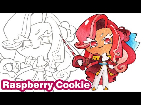 How to draw Raspberry Cookie | Cookie Run Kingdom | Drawing Tutorial ...