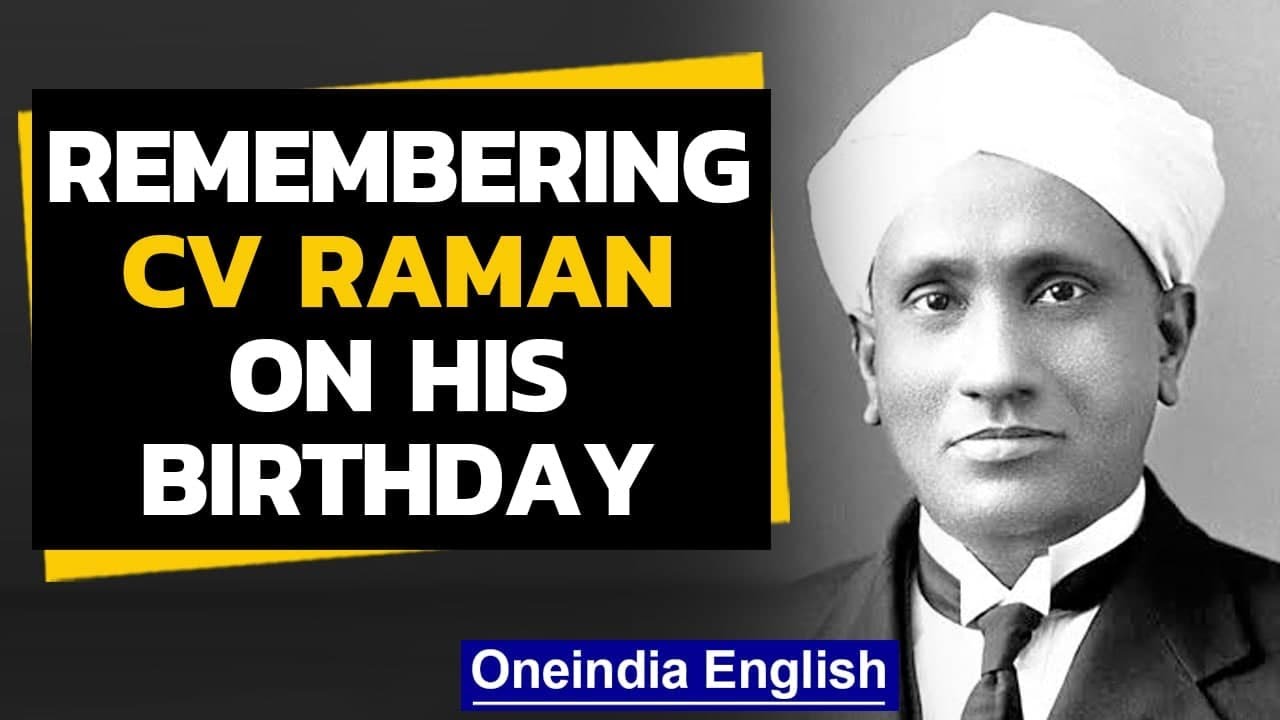 CV Raman's birth anniversary: A peek into his life, career and ...