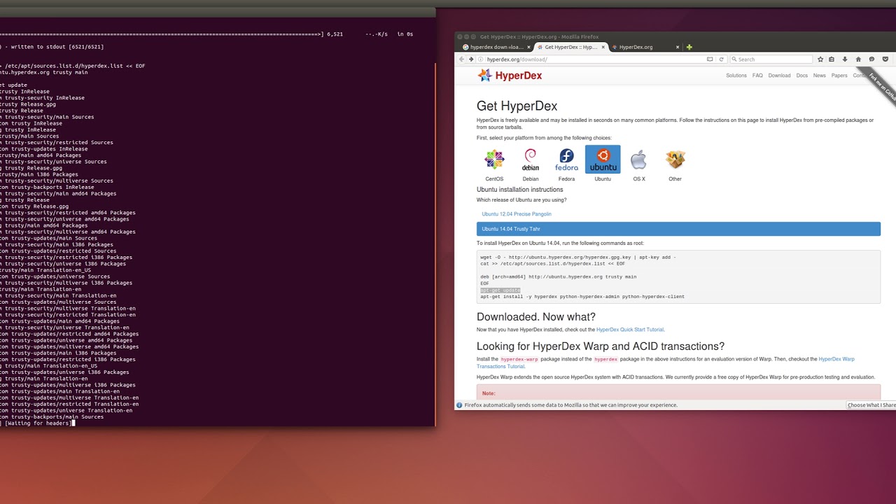 HyperDex installation - YouTube
