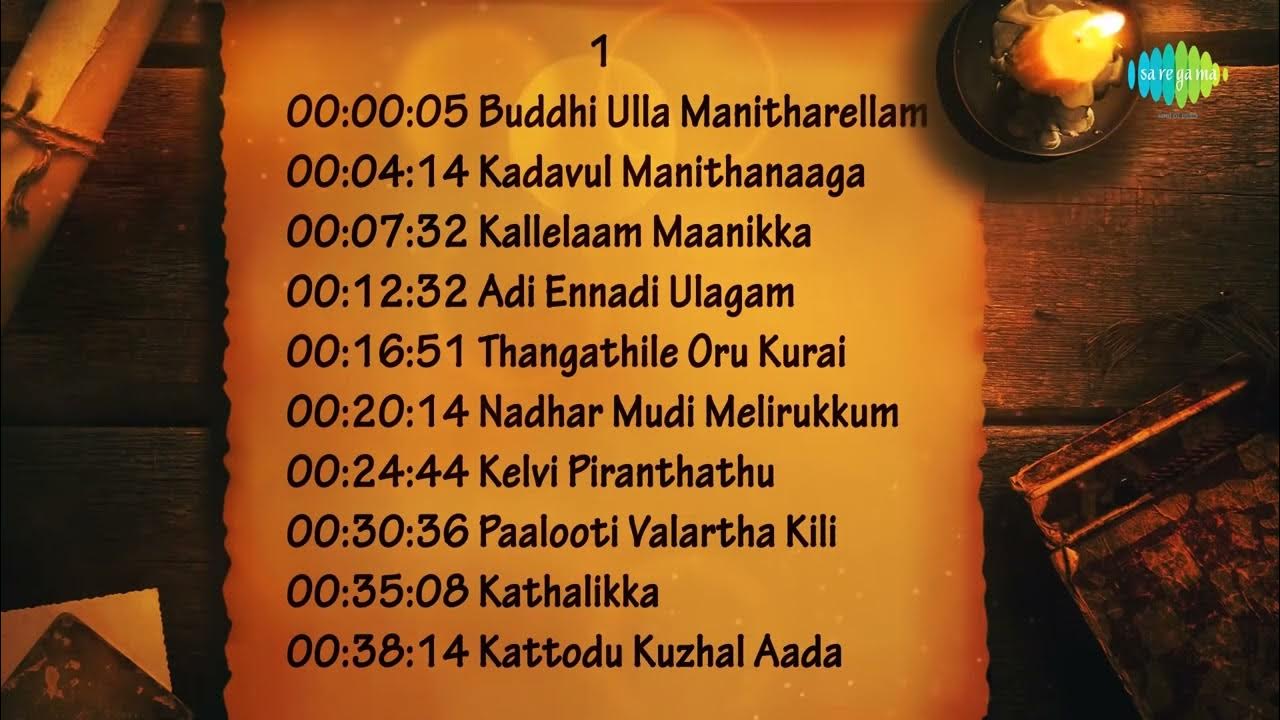 TOP 100 Songs of Kannadasan MGR Sivaji Gemini MSV PBS One Stop Jukebox Tamil HD Audio - YouTube