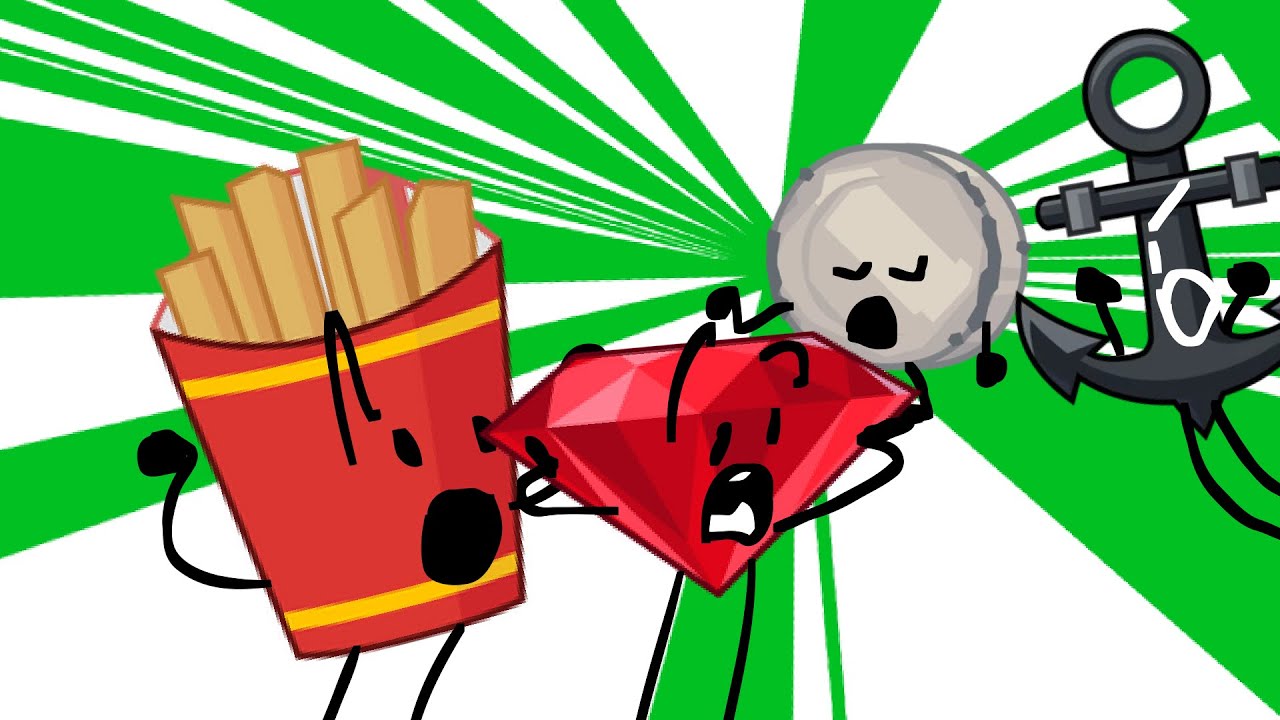 BFDI: fish and chips re-re animated scene - YouTube