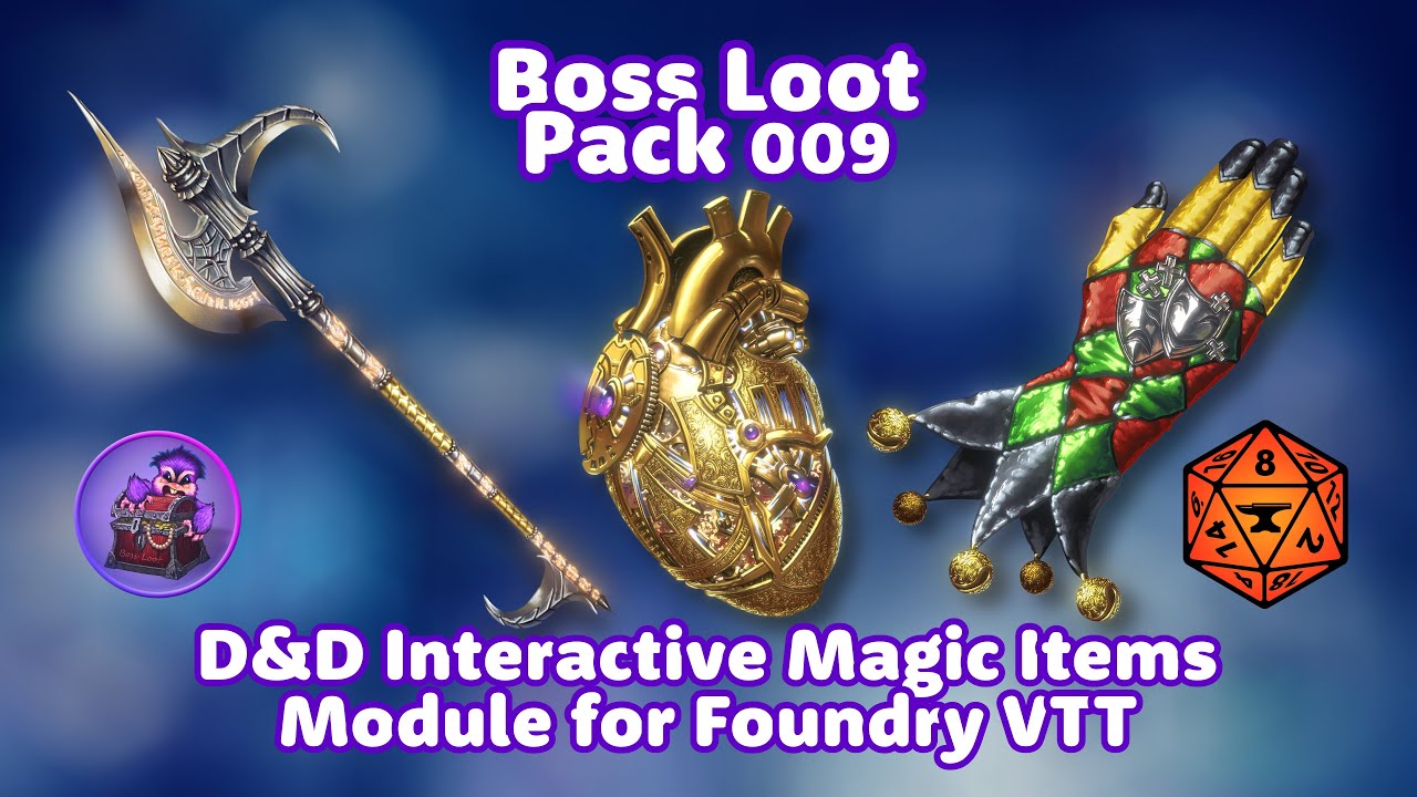 Dungeon and Dragons Interactive Magic Items Showcase | Foundry VTT Boss ...