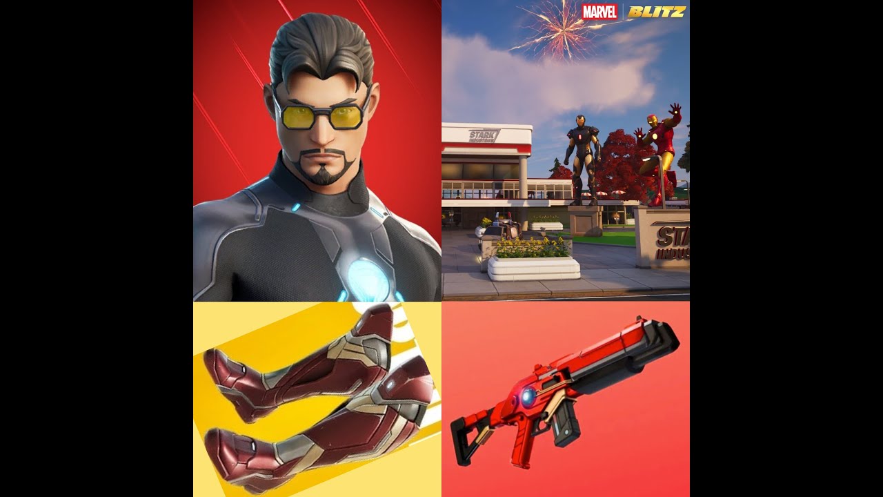 FORTNITE C6S4,BLITZ ROYALE,MARVEL BLITZ ISOLA DI STARK,vittoria reale ...