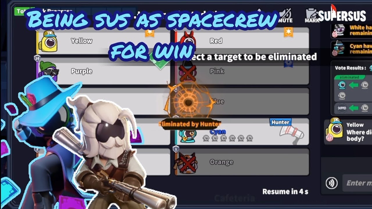 Being SUS as Spacecrew for winning in Super Sus... 🤪💯 Hunter and ...