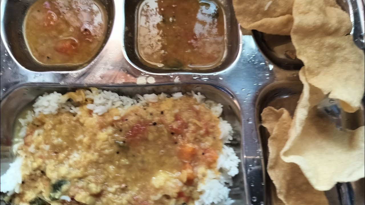 Who loves Andhra Lunch dal Rice - YouTube