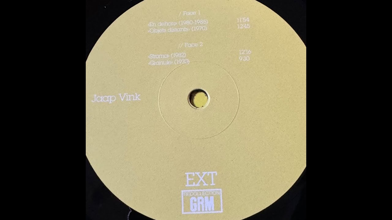 Jaap Vink “Jaap Vink” 2017 Recollection GRM - YouTube