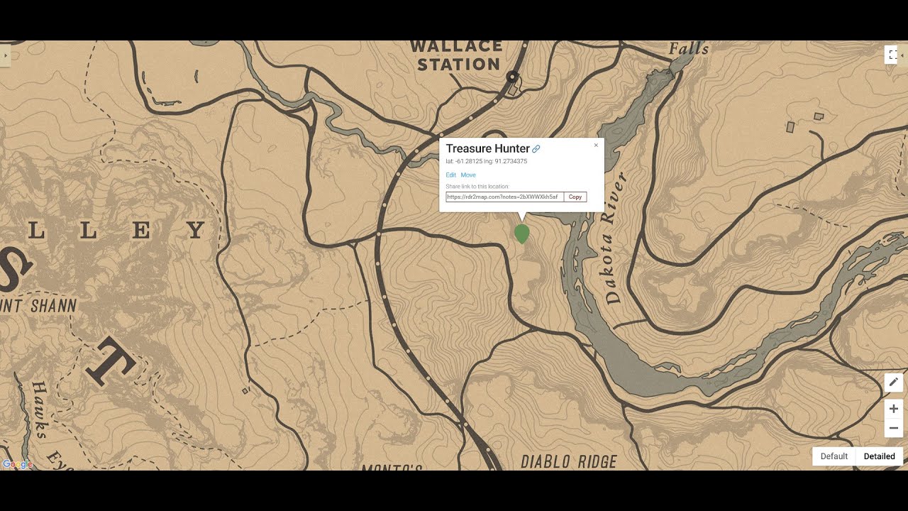 Red Dead Online: Treasure Hunter Location, Dakota River - YouTube