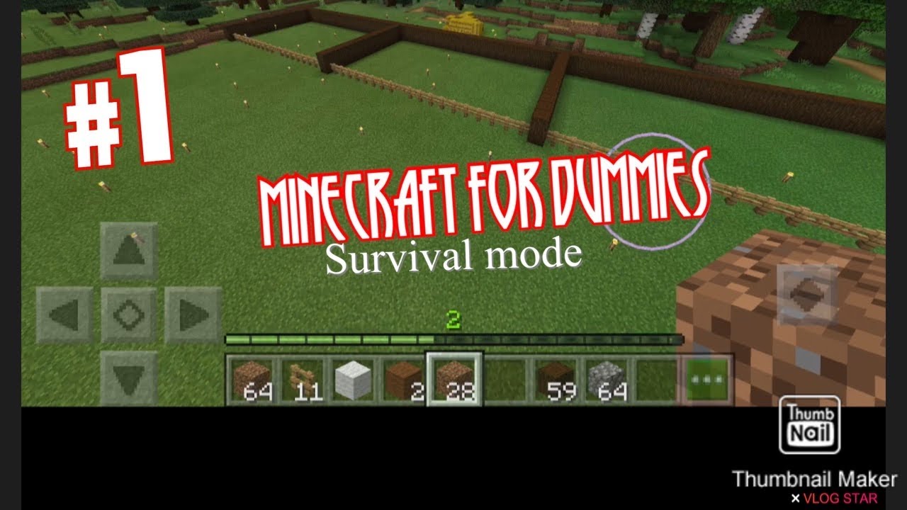 MFD Episode 1: Minecraft for Dummies Survival Mode - YouTube