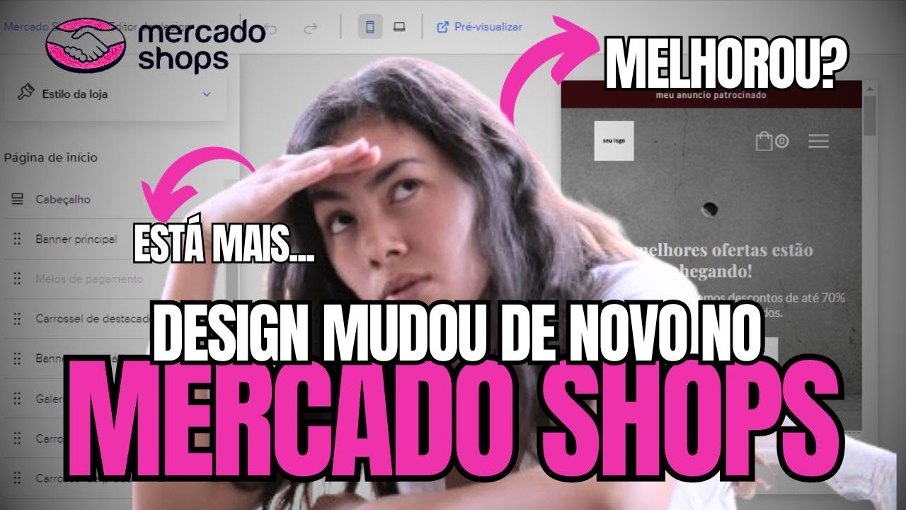 Como configurar o design novo do Mercado Shops em 2023 - YouTube