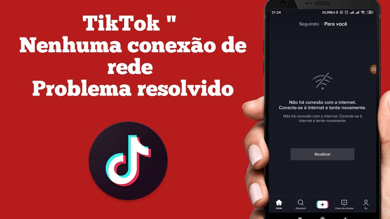 Tiktok "ERRO DE INTERNET"como resolver || Como corrigir um erro 'Sem ...