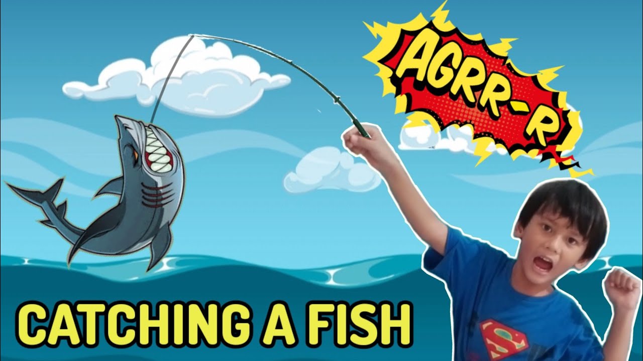 DIY MAKING FISHING GAME / CATCHING A FISH AT HOME - YouTube