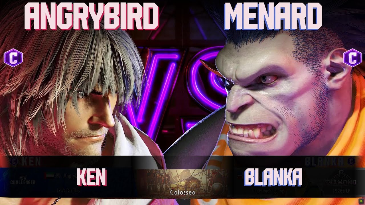 SF6 Angry Bird (Ken) vs MenaRD (Blanka) High-level Match FT2 - YouTube