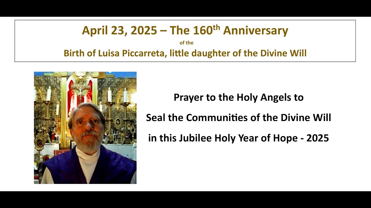 160th Luisa Birthday Anniversary with Fr.Celso, BDV - Prayer for ...