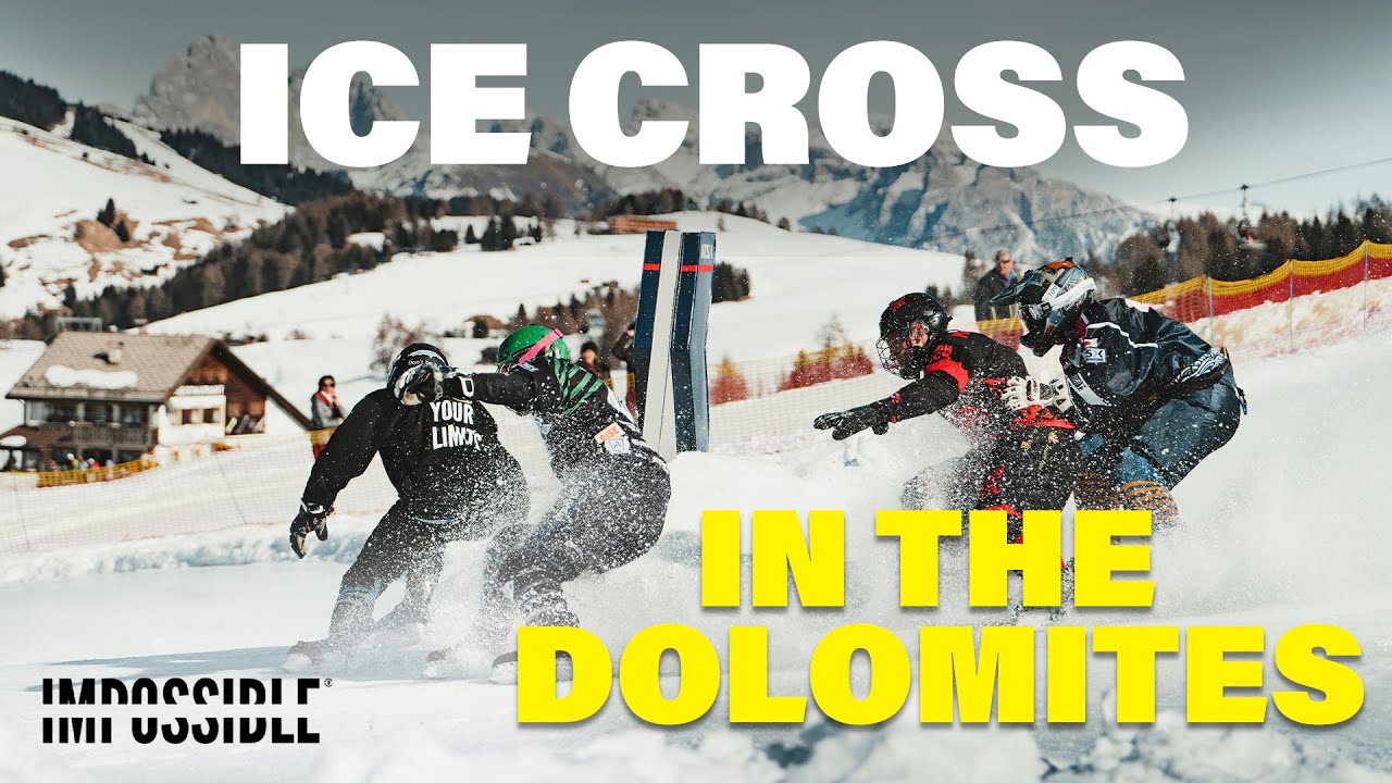 Extreme Downhill Ice Cross Racing in the Italian Dolomites - YouTube