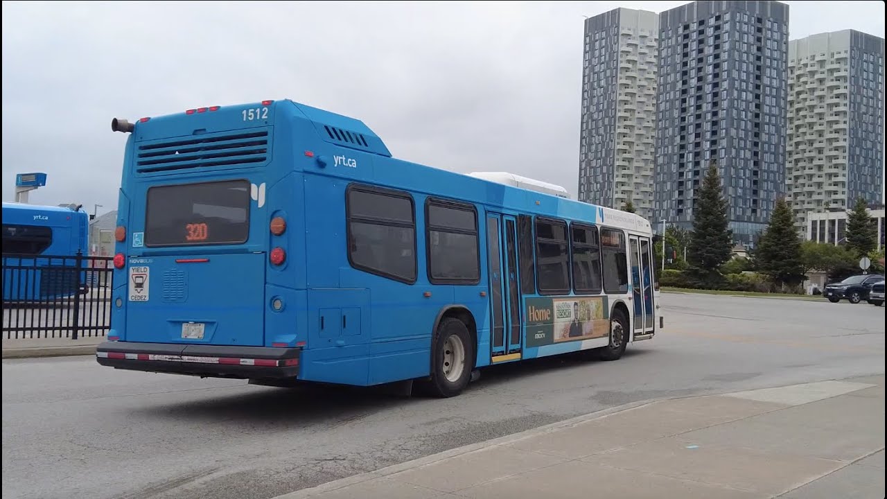 YRT 320 Jane Express Bus Ride #1512 from VMC Stn to Vaughan Mills Bus Terminal (May 23rd, 2025 ...