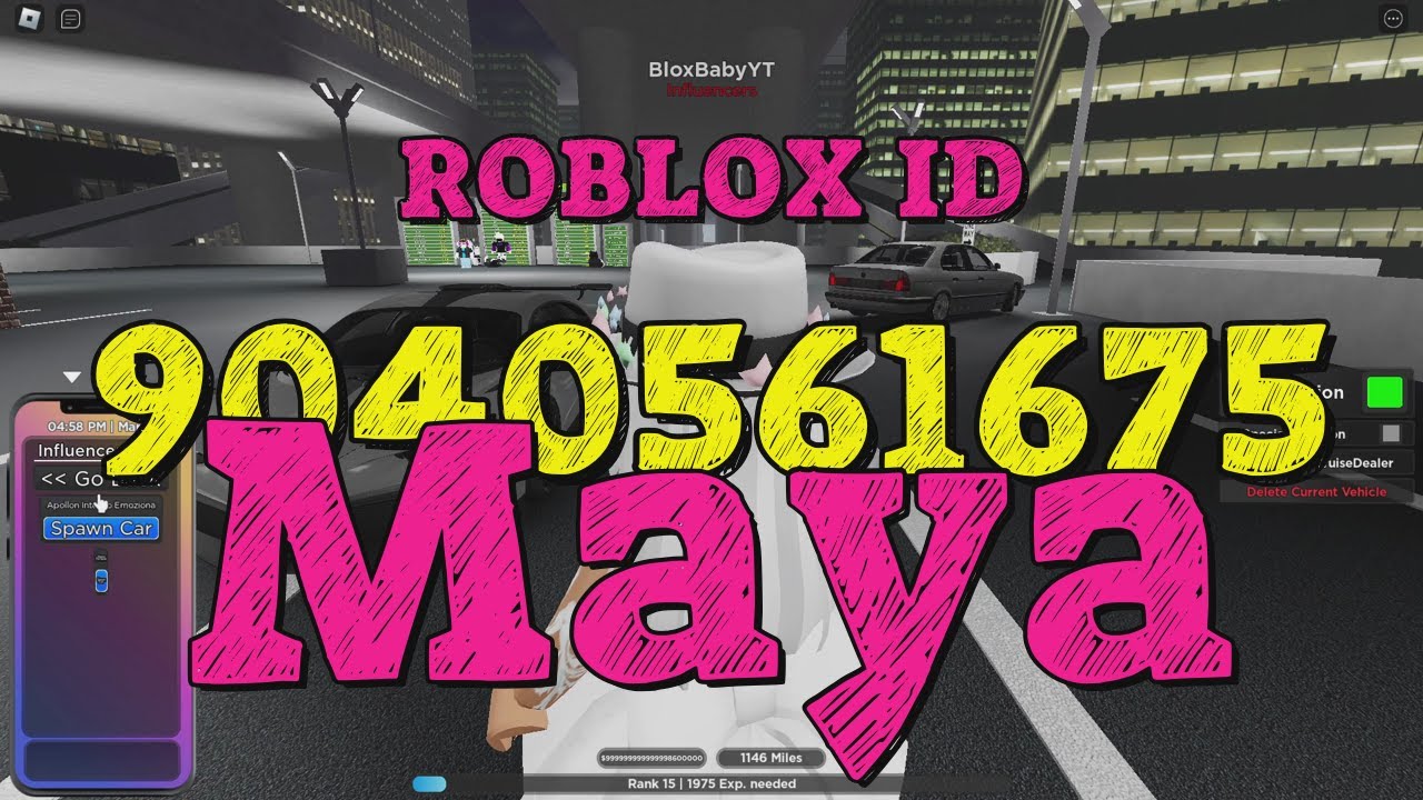 MAYA Roblox Song Codes - YouTube