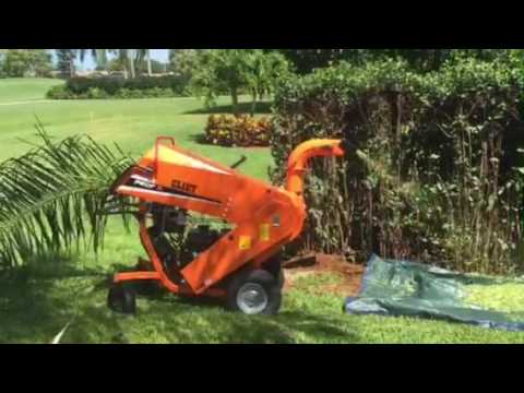 shredder chipper palm Eliet Prof 5 - YouTube
