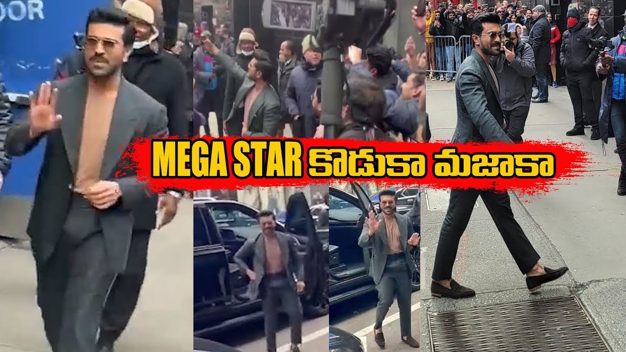 Mega Power Star Ram Charan Visuals in Newyork @ Enroute Oscars # ...