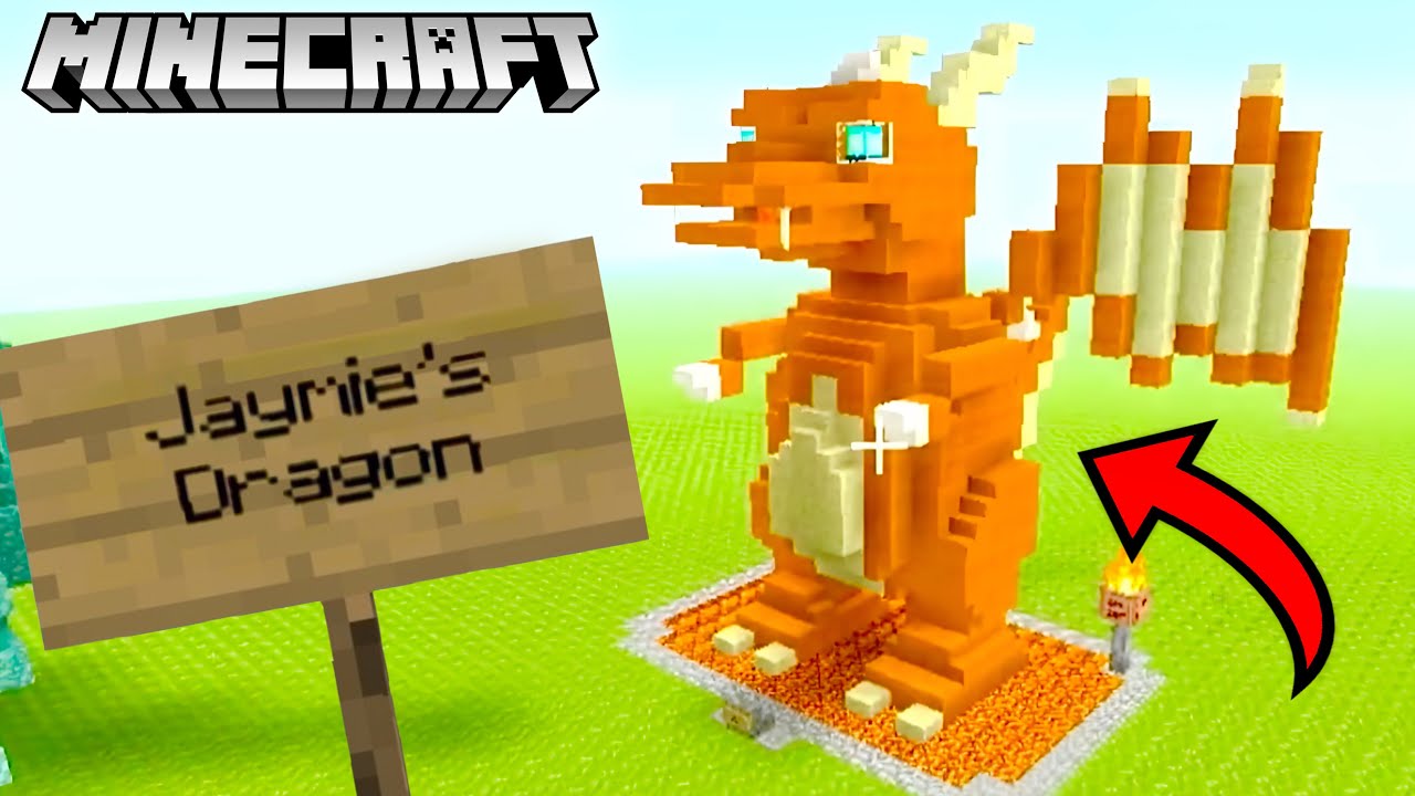 I Built a Dragon on Minecraft - YouTube