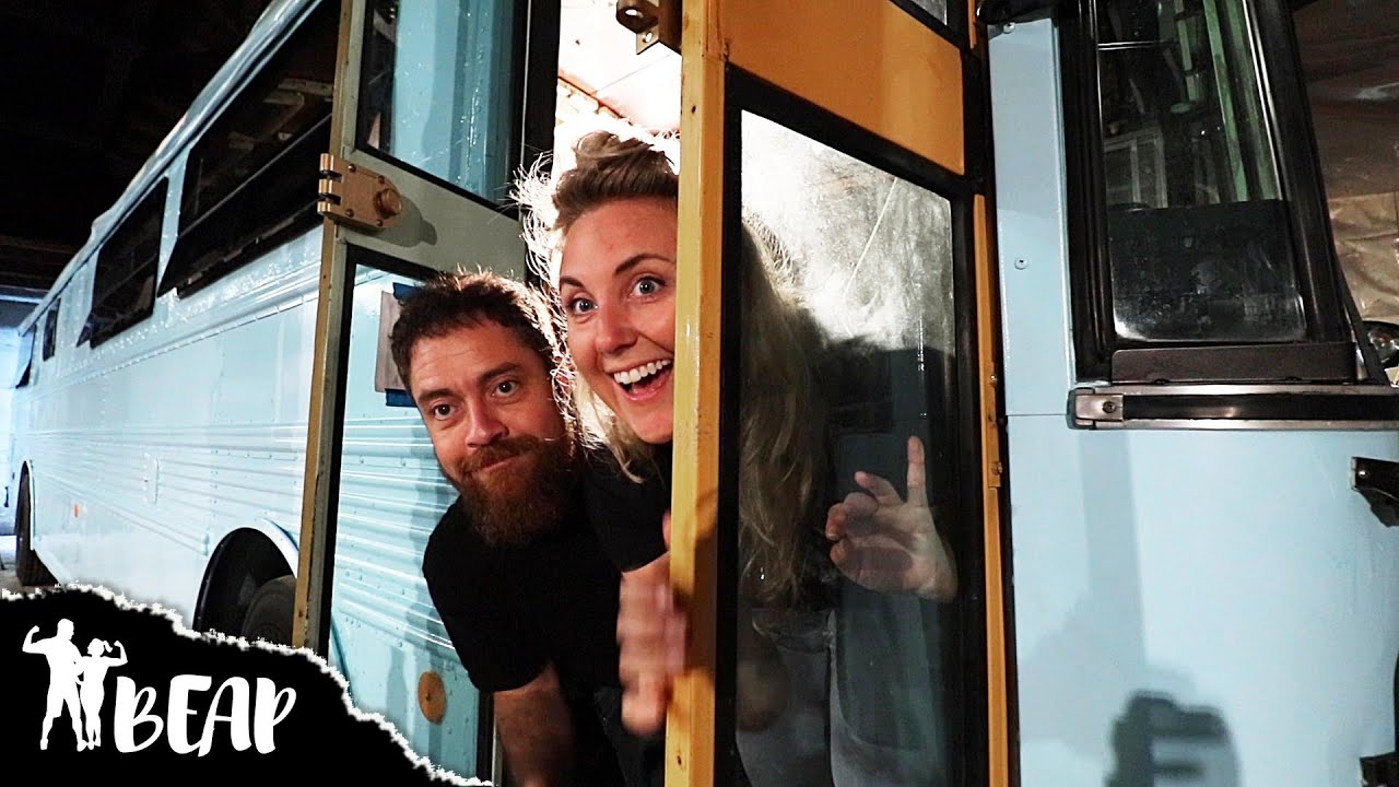 Repurposing Double Bus Doors To A Vault-Like Single Door - Part 1 | Bus ...