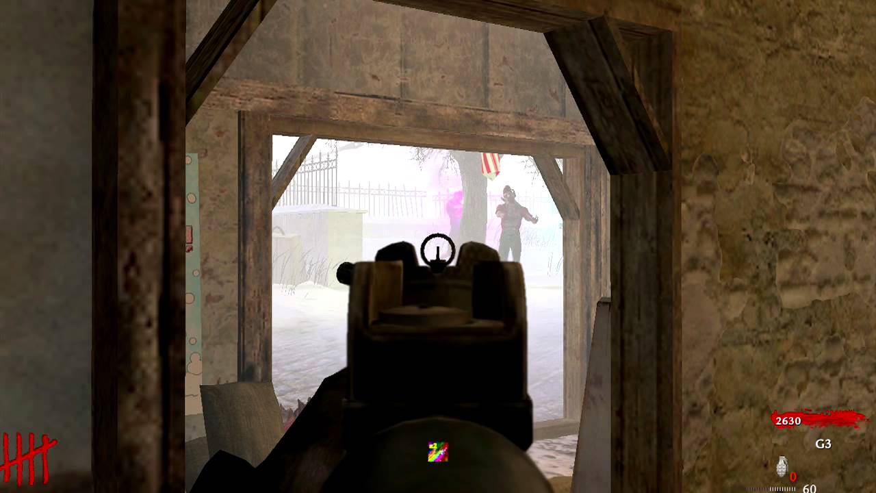 CoD WaW: Custom Zombie Map "UGX Christmas" Zombie Elves FTW ! Arcade ...