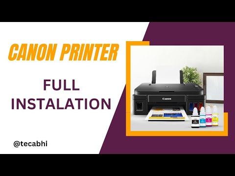 how to install a Canon g2010 printer‎@TecAbhi #tech - YouTube