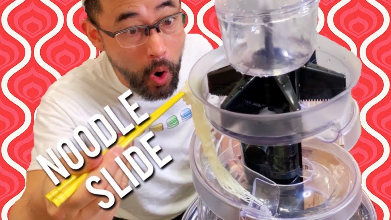 Crazy Noodle Slide Machine | Japanese Gadget - YouTube